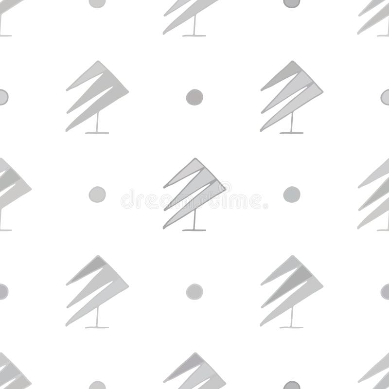 Seamless Vector Pattern. Symmetrical Background with Hand Drawn ...