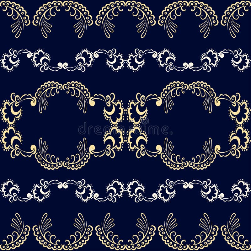 Seamless Vector Pattern for Textile Design, Paper, Three-color ...