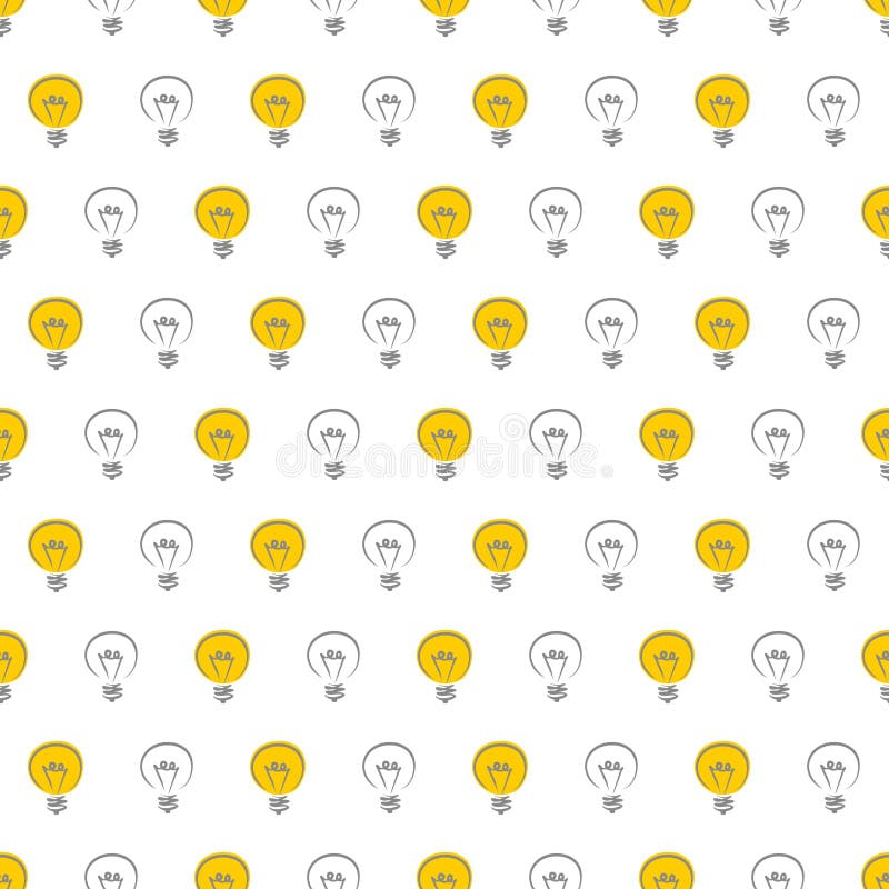Light Bulbs Seamless Texture Stock Illustrations – 724 Light Bulbs ...
