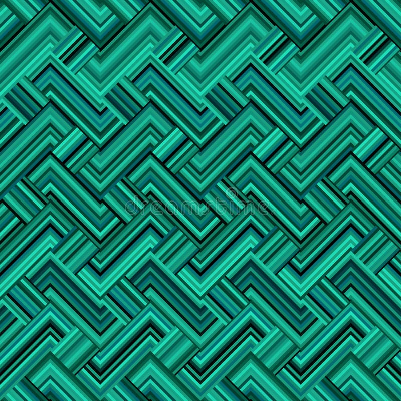 Seamless Vector Pattern. Tile Herringbone Geometric Pattern . Emerald ...