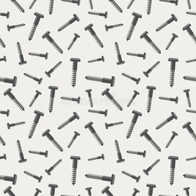 Seamless Vector Pattern with Tools. Chaotic Background with Screws on ...
