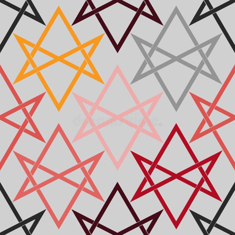 Hexagram pattern stock vector. Illustration of pattern - 13224264