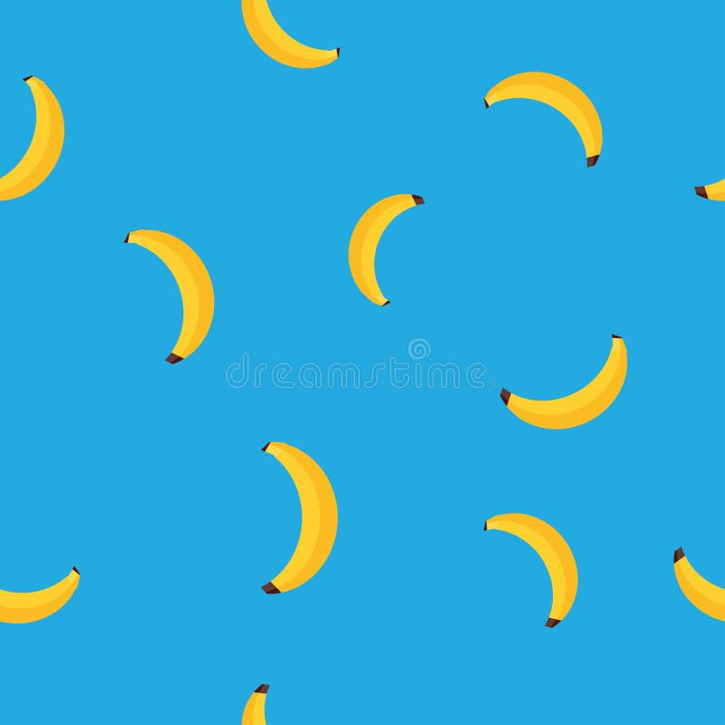 Bananas Pattern Blue Background Stock Illustrations – 830 Bananas ...