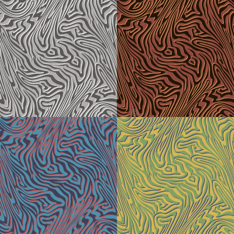 Seamless Vector Patterns Zebra Stock Vector - Illustration of ...
