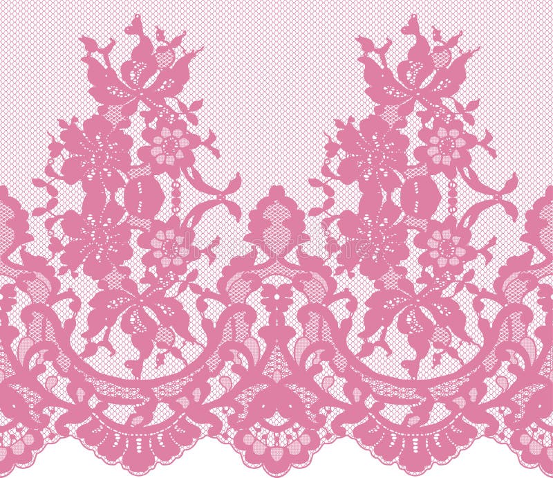 Vector Pink Detailed Lace Pattern Stock Illustrations – 299 Vector Pink ...