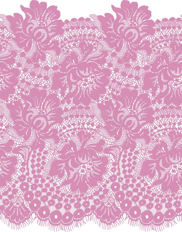 Seamless Vector Pink Lace Pattern Stock Vector - Illustration of ...