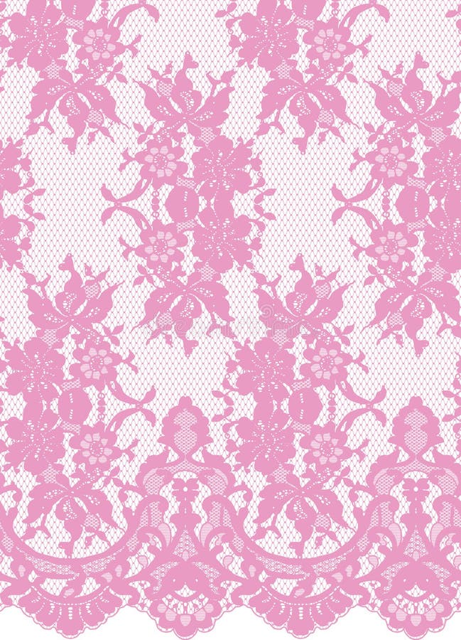 Seamless Vector Pink Lace stock vector. Illustration of lacy - 103570261