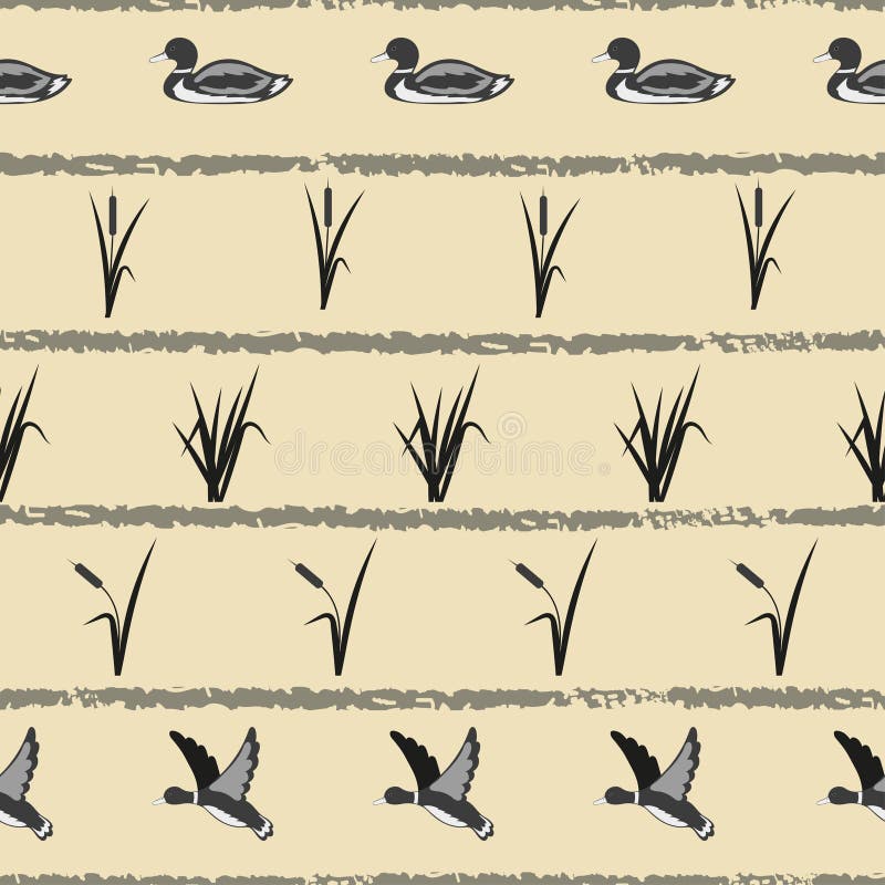 Cattail Pattern Stock Illustrations – 317 Cattail Pattern Stock ...