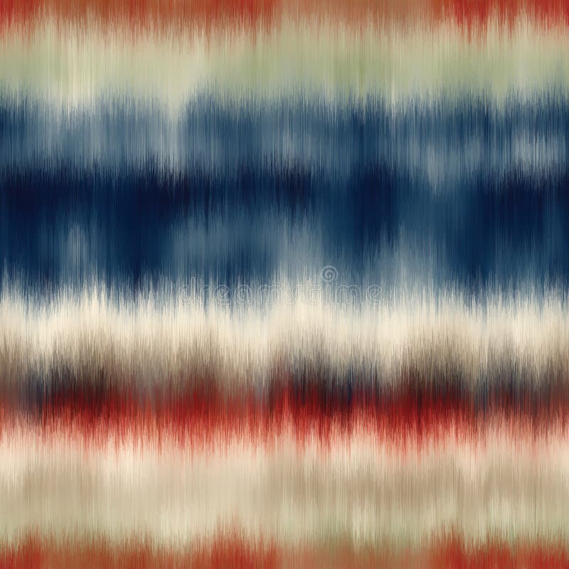 Seamless Vector Tie Dye Multicolor Bleeding Stripe Pattern for Surface Print Stock Vector ...