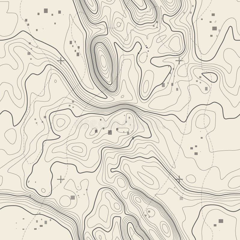 Seamless Topographic Maps Set.Topo Map with Elevation. Contour Map ...