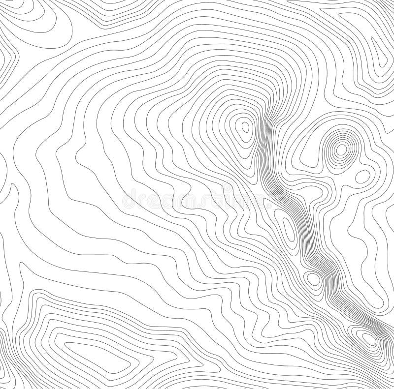 Seamless Vector Topographic Map Background. Line Topography Map ...