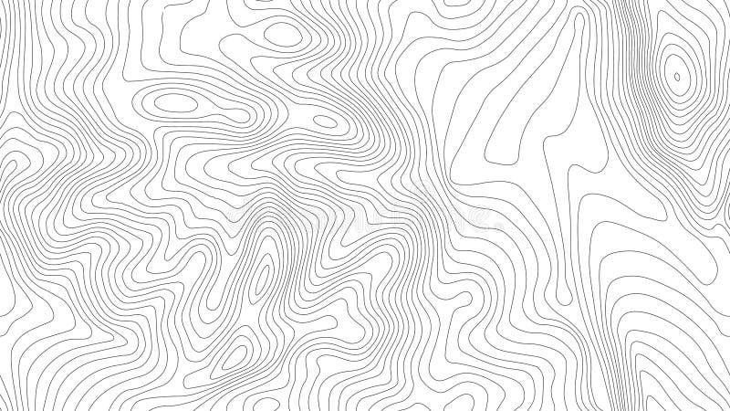 Seamless Vector Topographic Map Background. Line Topography Map ...