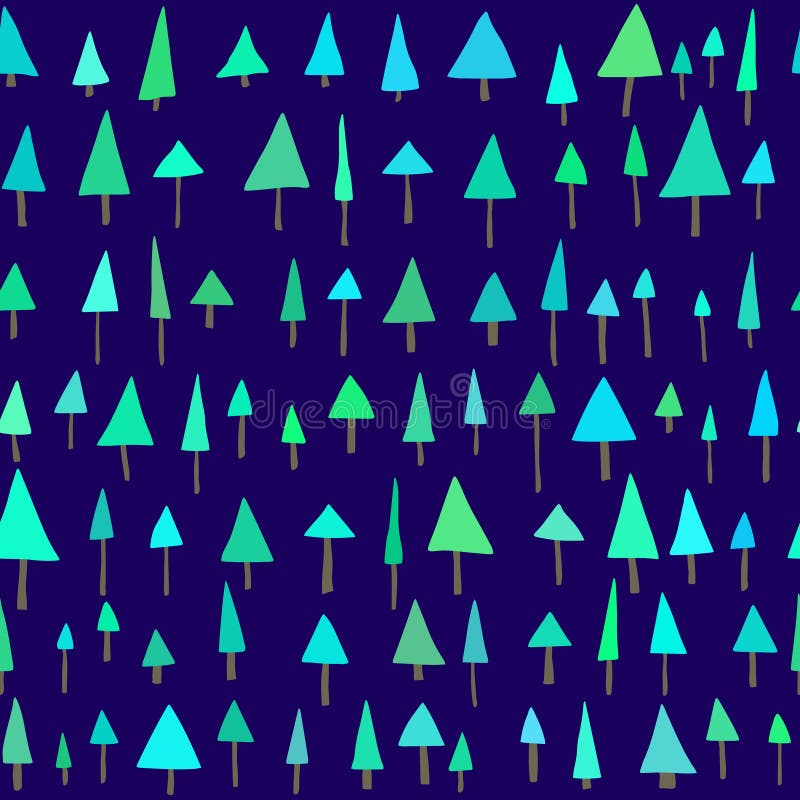 Seamless Triangle Pine Tree Pattern Stock Illustrations – 702 Seamless ...