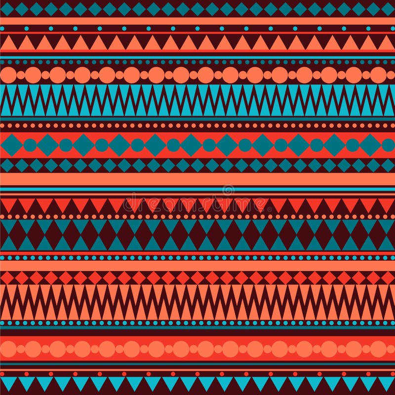 Seamless Vector Tribal Texture Pattern Stock Vector - Illustration of ...
