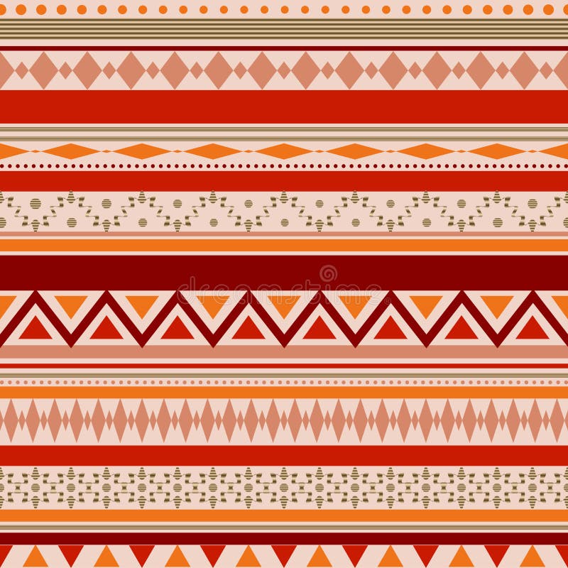 Seamless Vector Tribal Texture Pattern Stock Illustration ...