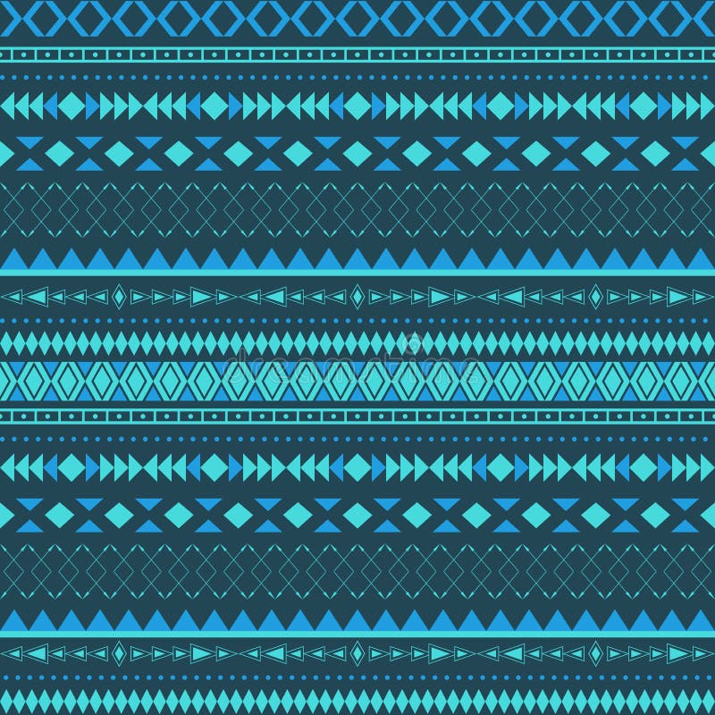 Seamless Vector Tribal Texture. Tribal Vector Pattern. Stock Vector ...