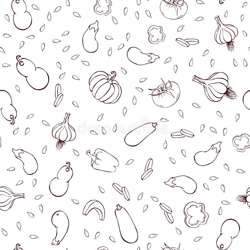 Veggies Clipart Black White Stock Illustrations – 101 Veggies Clipart ...