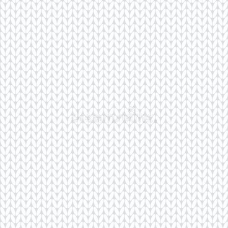 Seamless Vector White Knitted Pattern .Cartoon Style Stock Vector ...