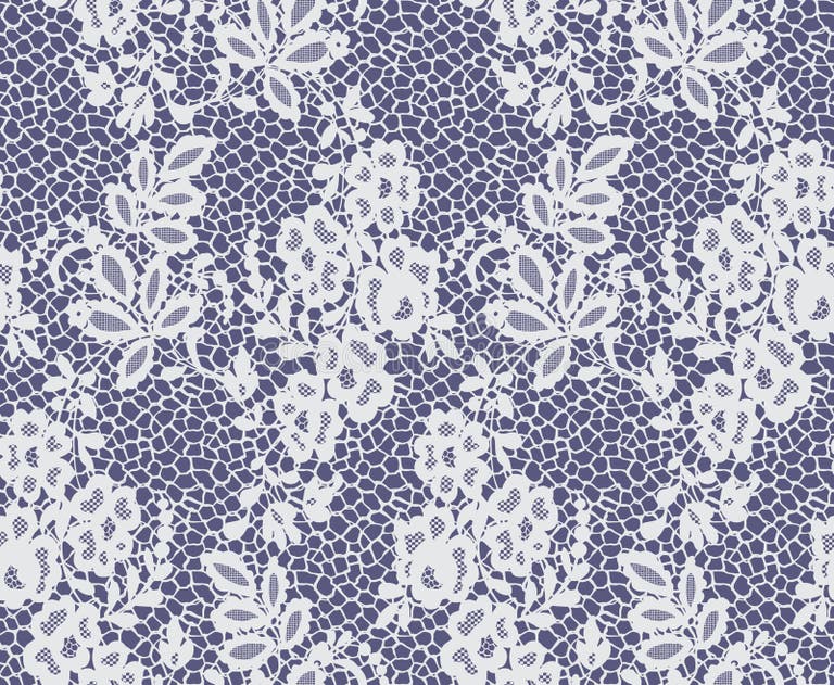 Seamless Vector White Lace Pattern Stock Vector - Illustration of dress ...