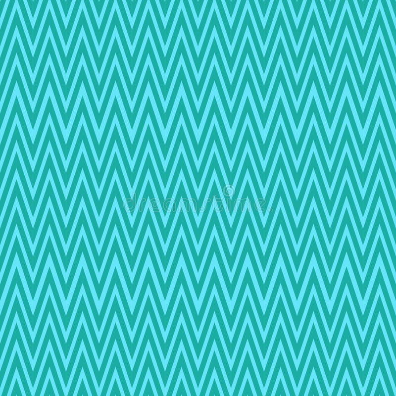 Zigzag Pattern in Turquoise Color Stock Vector - Illustration of ...