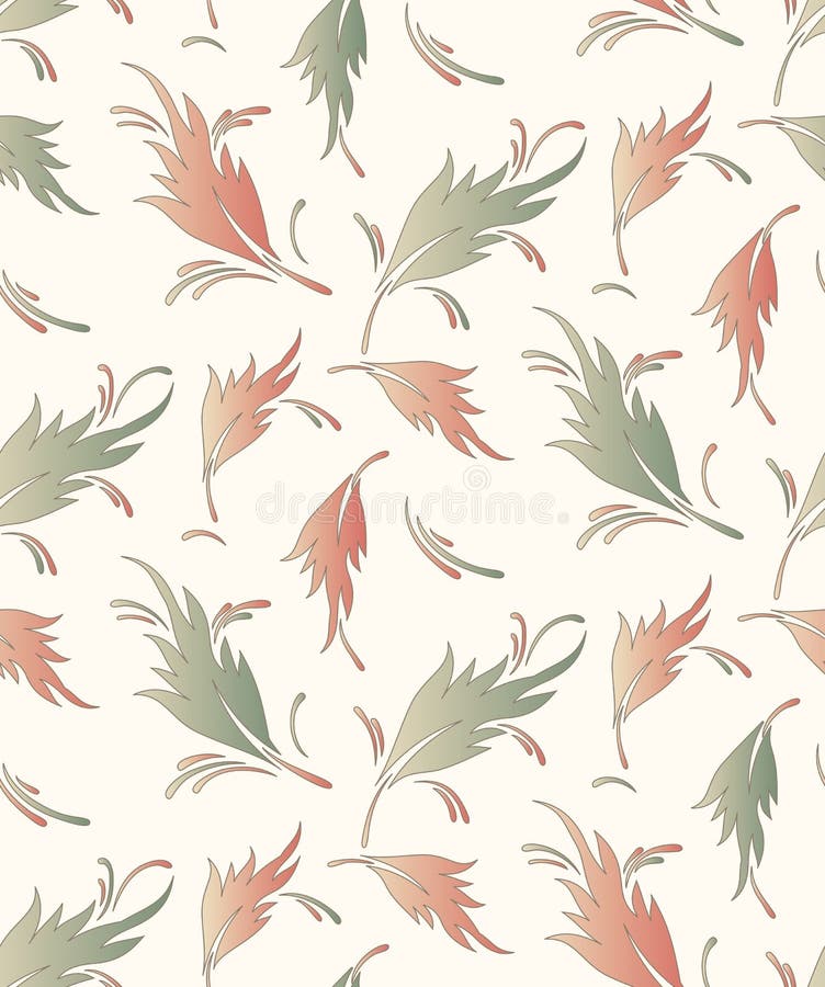 Seamless Victorian Damask Pattern Stock Vector - Illustration of leaf ...