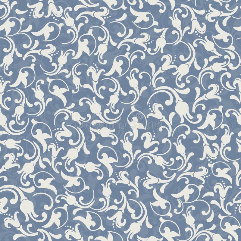 Seamless victorian pattern stock vector. Illustration of classic - 89843671