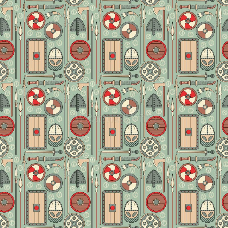 Viking pattern designs stock illustration. Illustration of shapes ...