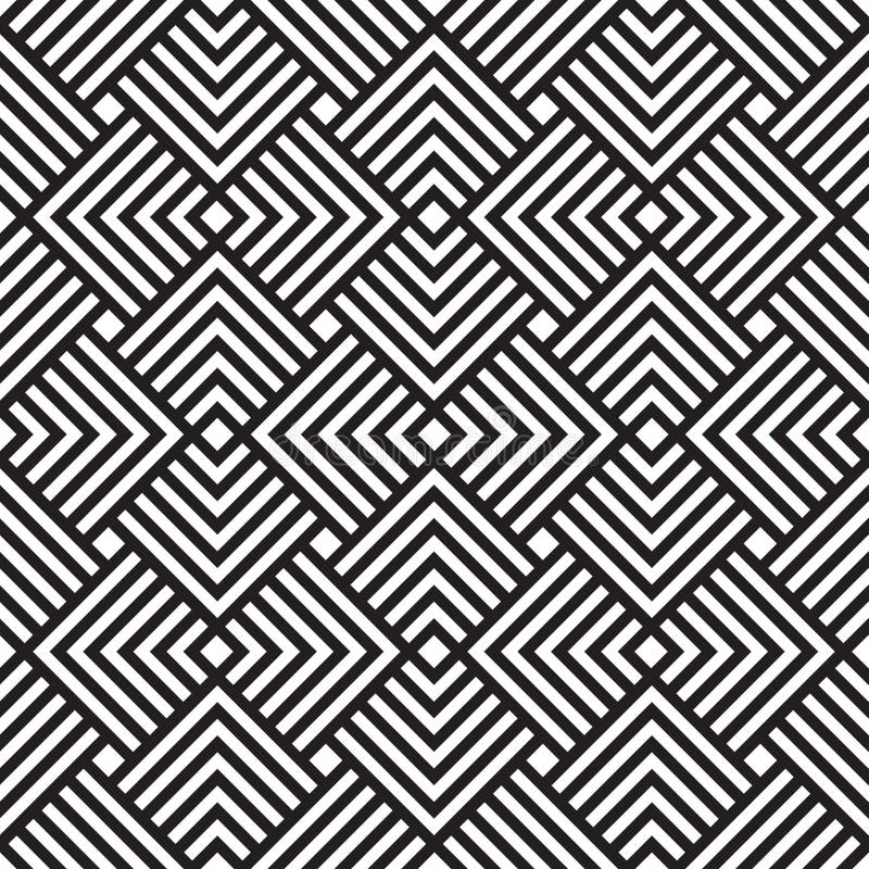 Seamless Vintage Art Deco Grid Pattern Stock Vector - Illustration of ...