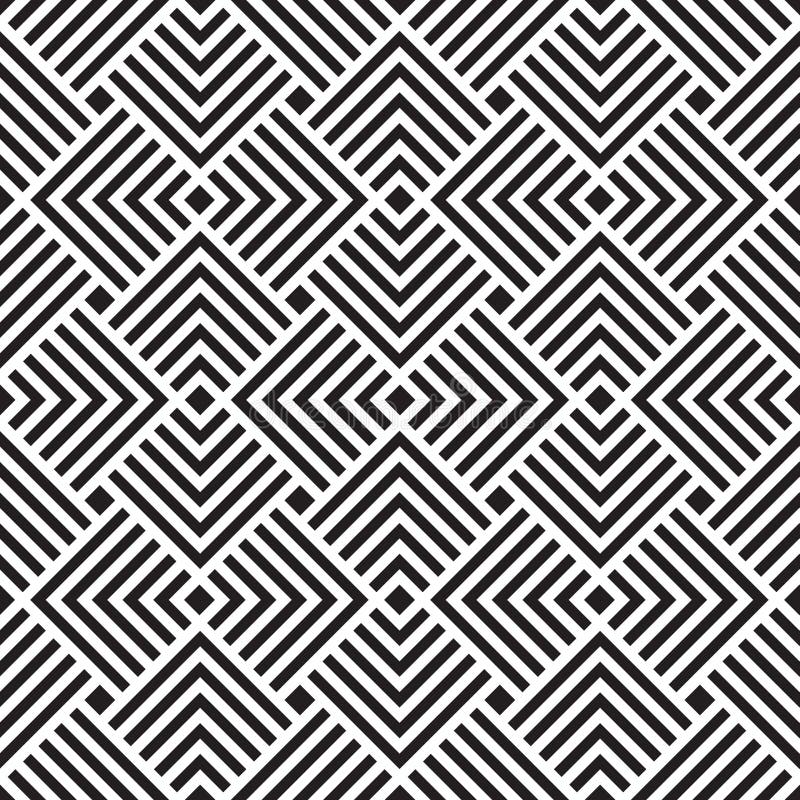 Seamless Vintage Art Deco Grid Pattern Stock Vector - Illustration of ...