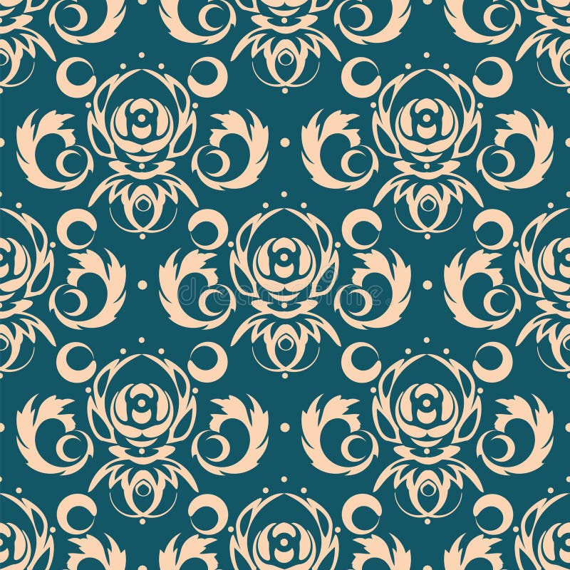 Seamless Vintage Background Stock Vector - Illustration of ornament ...