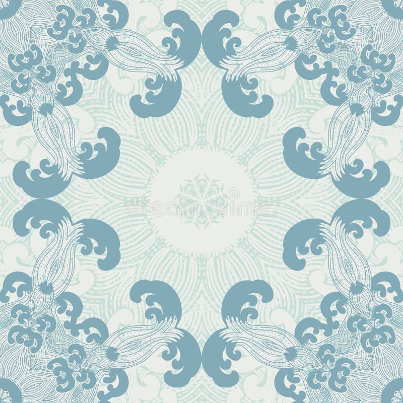 Seamless Vintage Background Stock Vector - Illustration of baroque ...