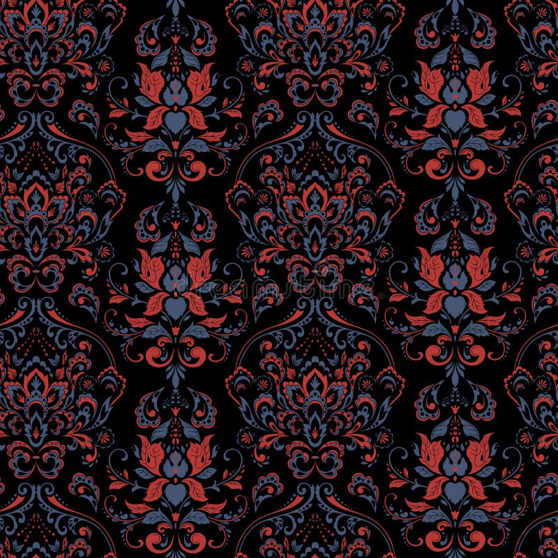 Seamless Vintage Background. Vector Background for Textile Design Stock ...