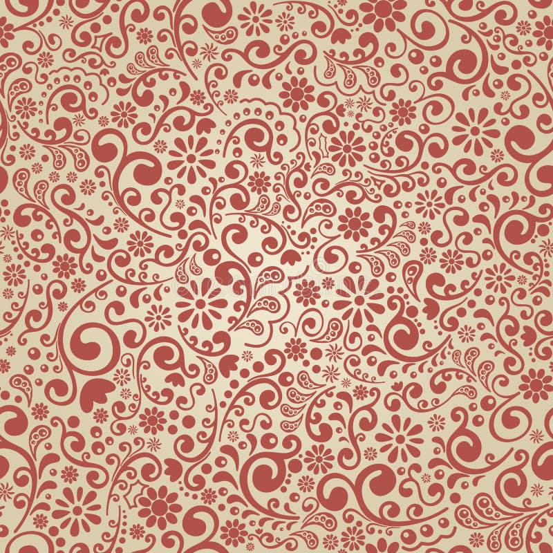 Seamless Vintage Background Stock Vector - Illustration of outline ...