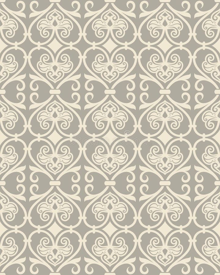 Posh Pattern in Beige stock vector. Illustration of beige - 9895459