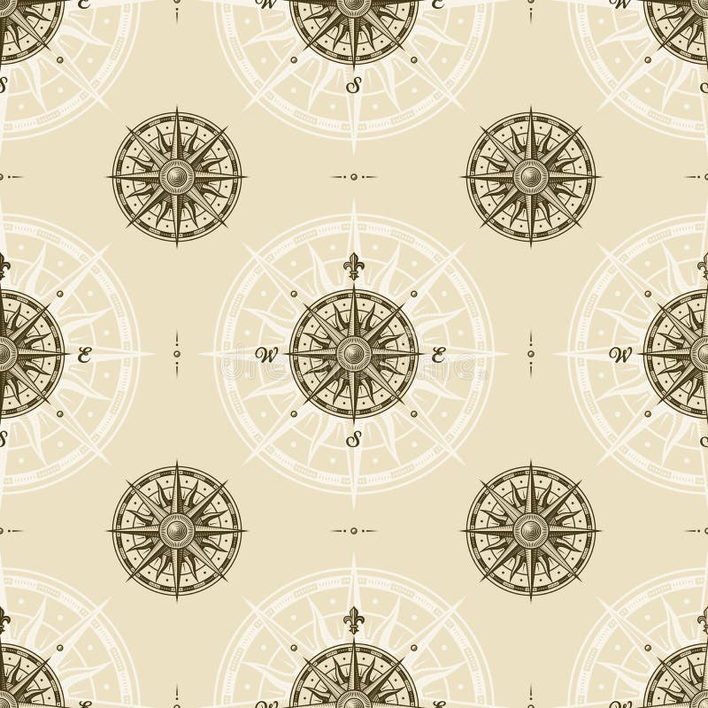 Vintage compass stock vector. Illustration of design - 24024572
