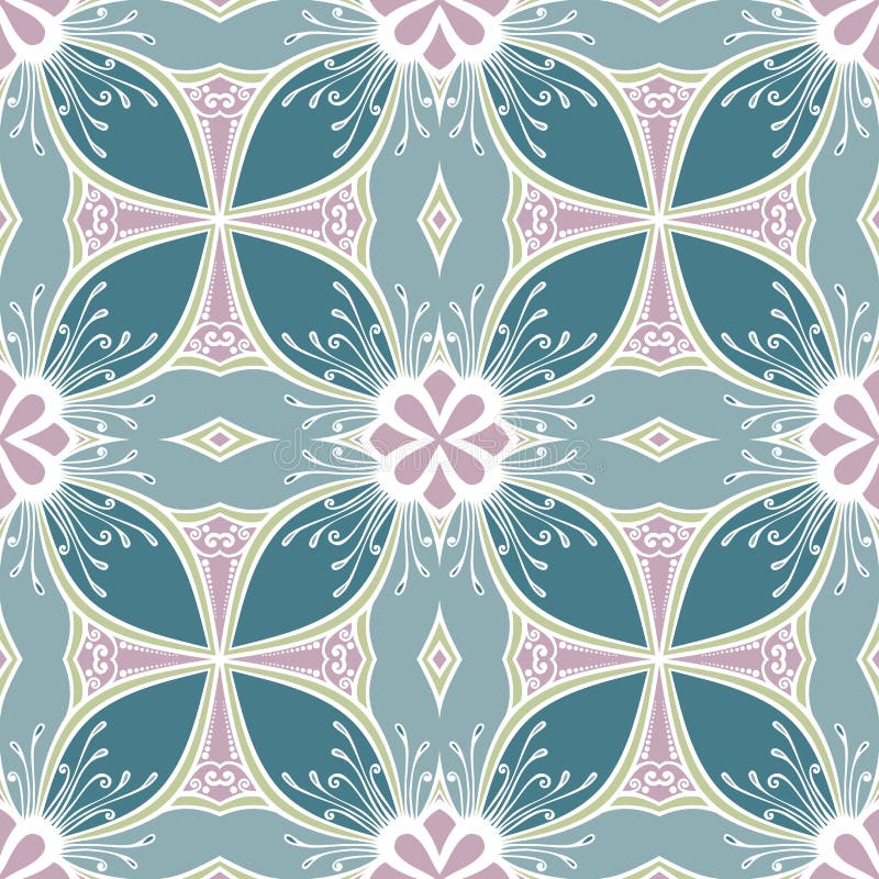 Seamless Vintage Lace Pattern (Vector) Stock Vector - Illustration of ...