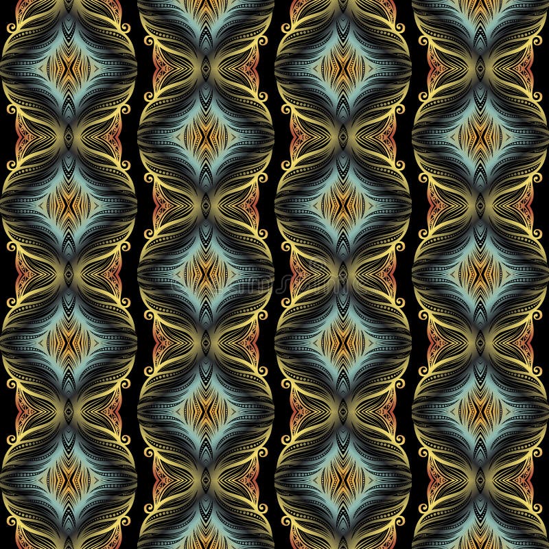 Seamless Vintage Lace Pattern (Vector) Stock Vector - Illustration of ...