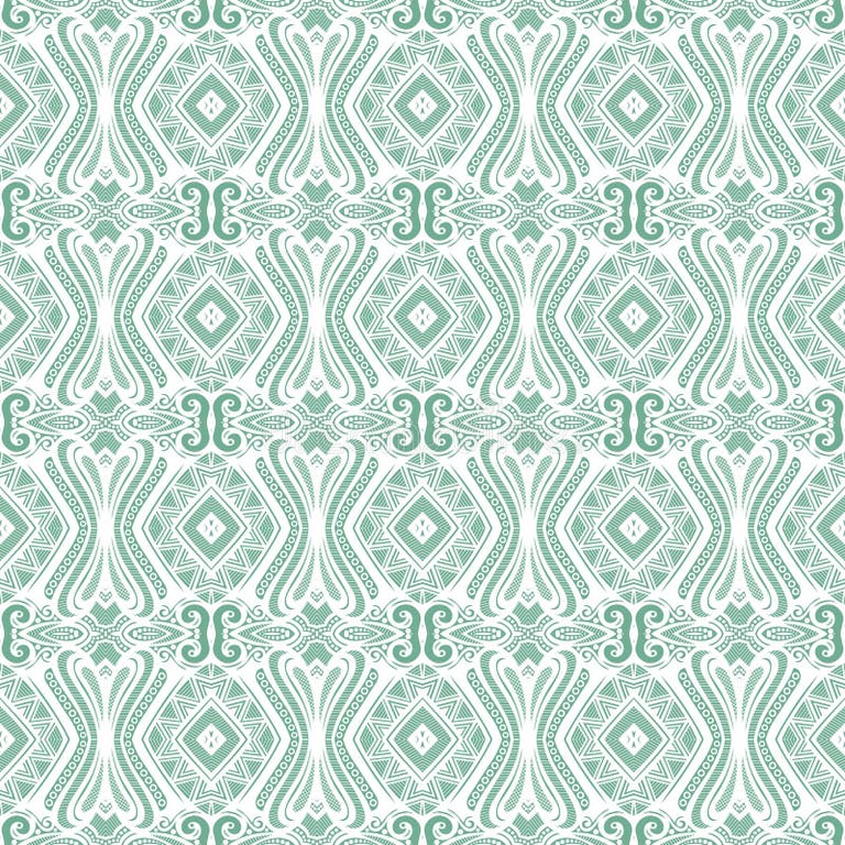 Seamless Vintage Lace Pattern (Vector) Stock Vector - Illustration of ...
