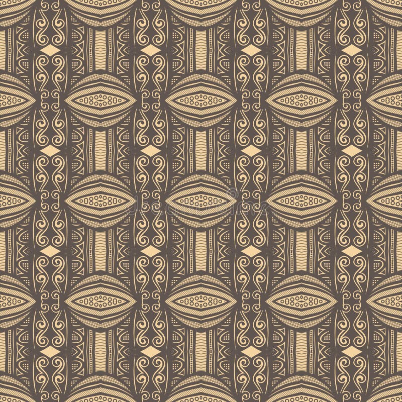 Seamless Vintage Lace Pattern (Vector) Stock Vector - Illustration of ...