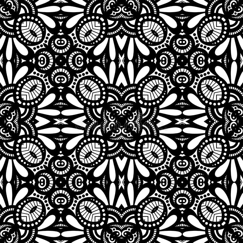 Seamless Vintage Lace Pattern (Vector) Stock Vector - Illustration of ...