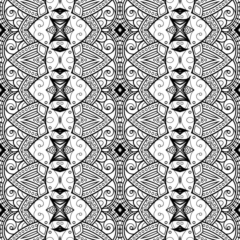 Seamless Vintage Lace Pattern (Vector) Stock Vector - Illustration of ...