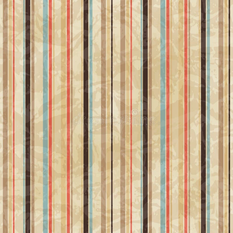 Seamless Vintage Lines Pattern on Paper Texture Stock Vector ...