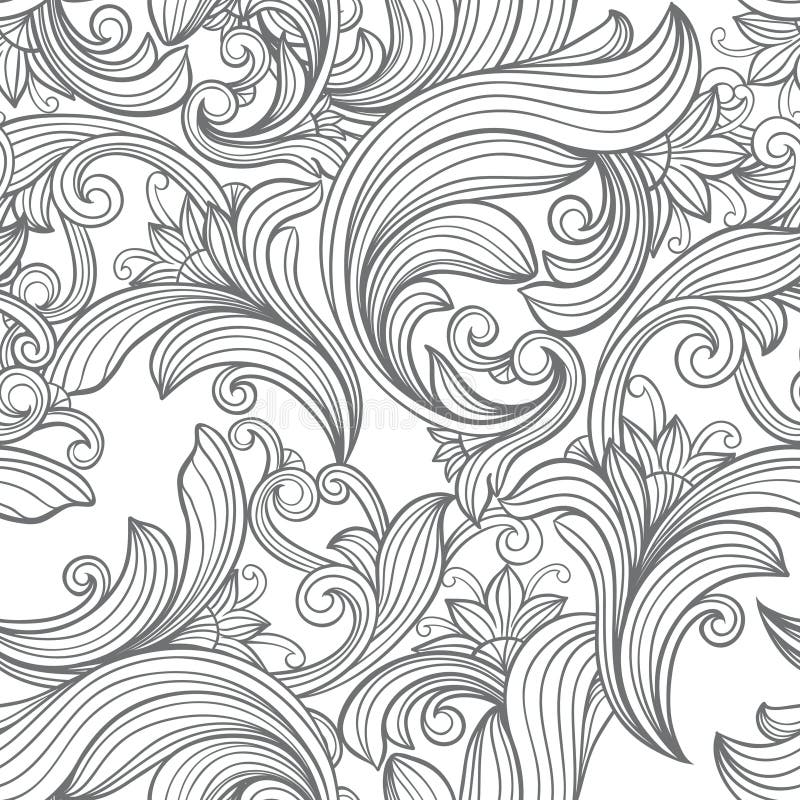 Seamless vintage pattern stock vector. Illustration of silver - 36527042