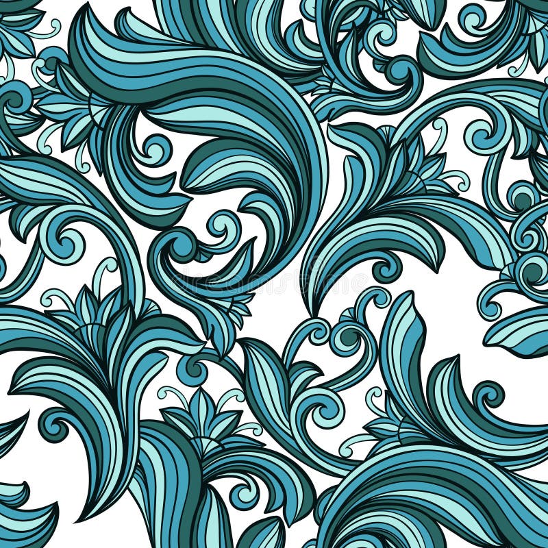 Vector Set with Vintage Seamless Patterns Stock Vector - Illustration ...