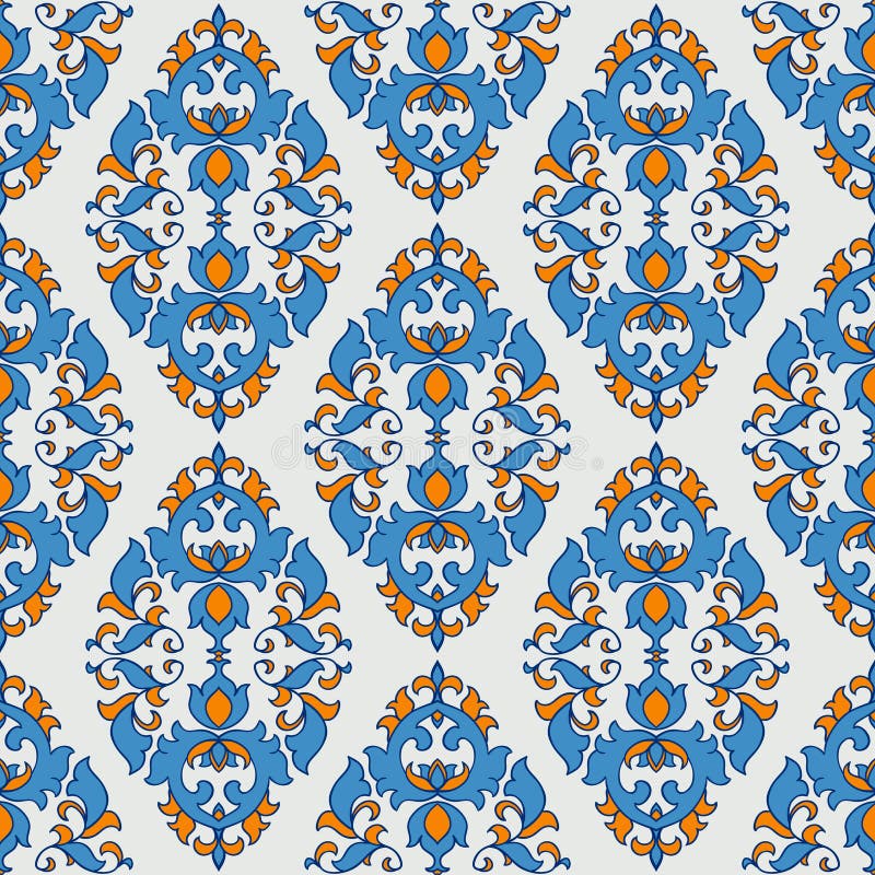 Seamless vintage pattern stock vector. Illustration of luxury - 55112861