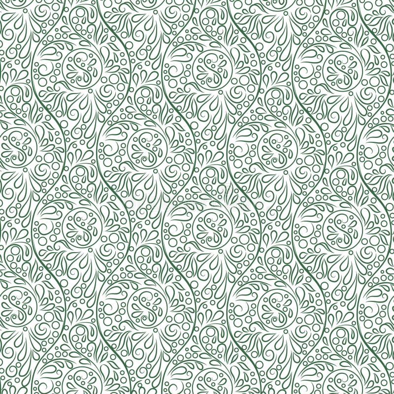 Seamless with Vintage Pattern Stock Vector - Illustration of happy ...