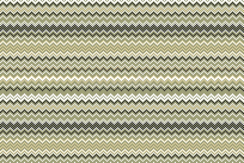 Seamless Vintage Pattern of Thin Zigzag Stock Vector - Illustration of ...