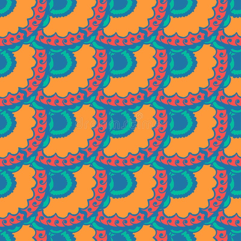 Seamless with Vintage Pattern. Vector Illustration Stock Vector ...