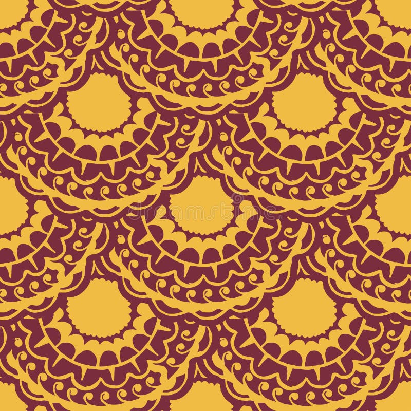 Seamless with Vintage Pattern. Vector Illustration Stock Vector ...