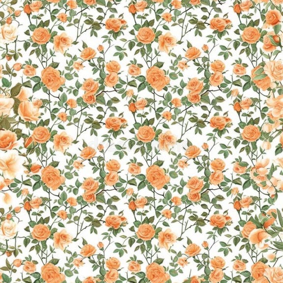 Seamless Vintage Rose Pattern for Elegant Textile Design Stock Image ...